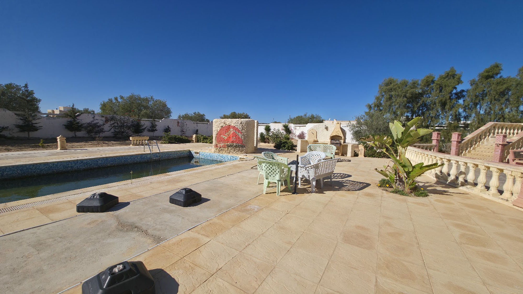 Grande villa à louer à l’année à Arkou Djerba:: Agence immobilière Djerba