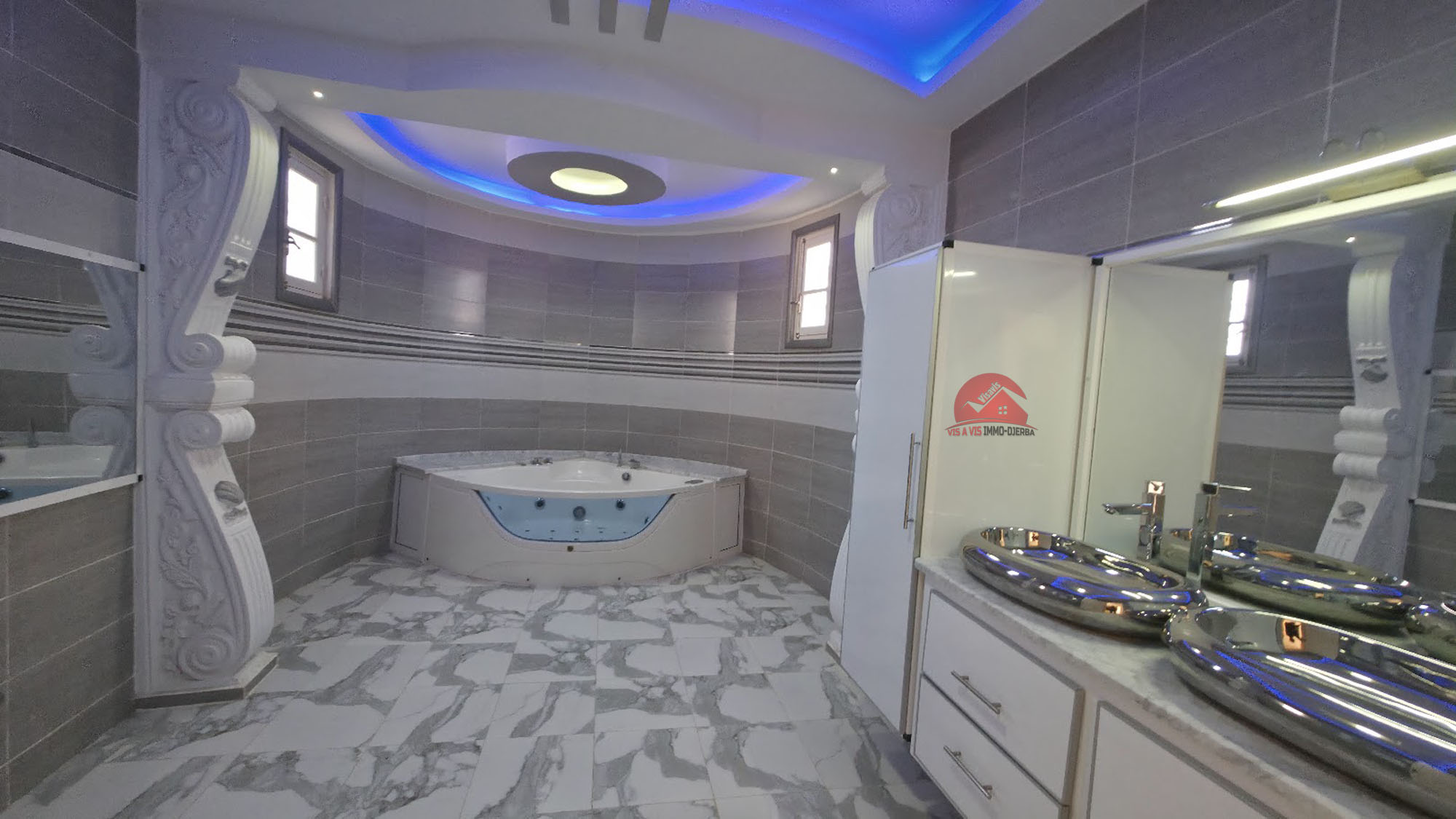 Grande villa à louer à l’année à Arkou Djerba:: Agence immobilière Djerba